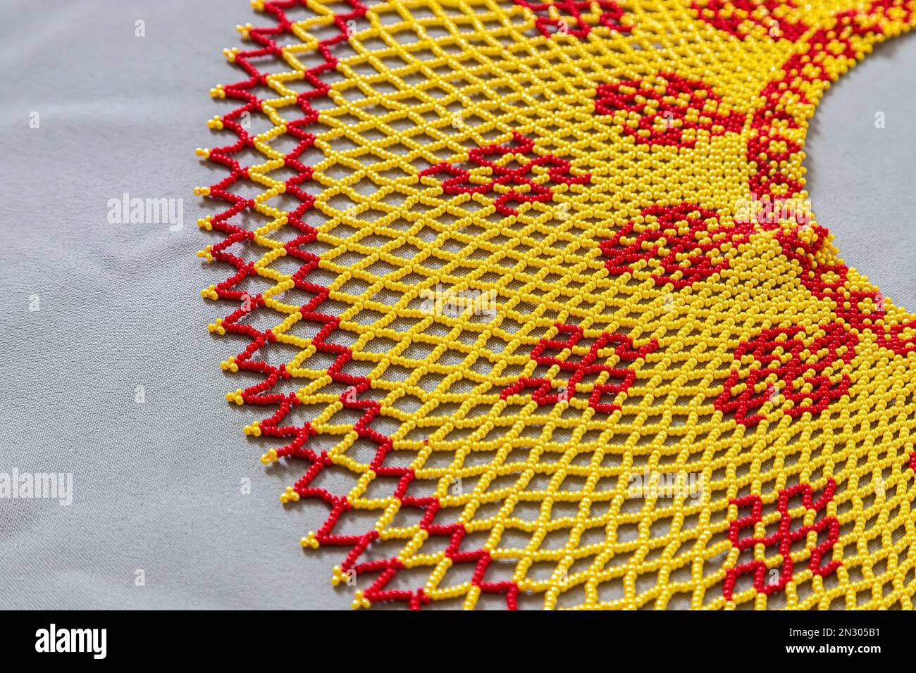 traditional clothes and beaded jewelry. traditional ornaments and ...