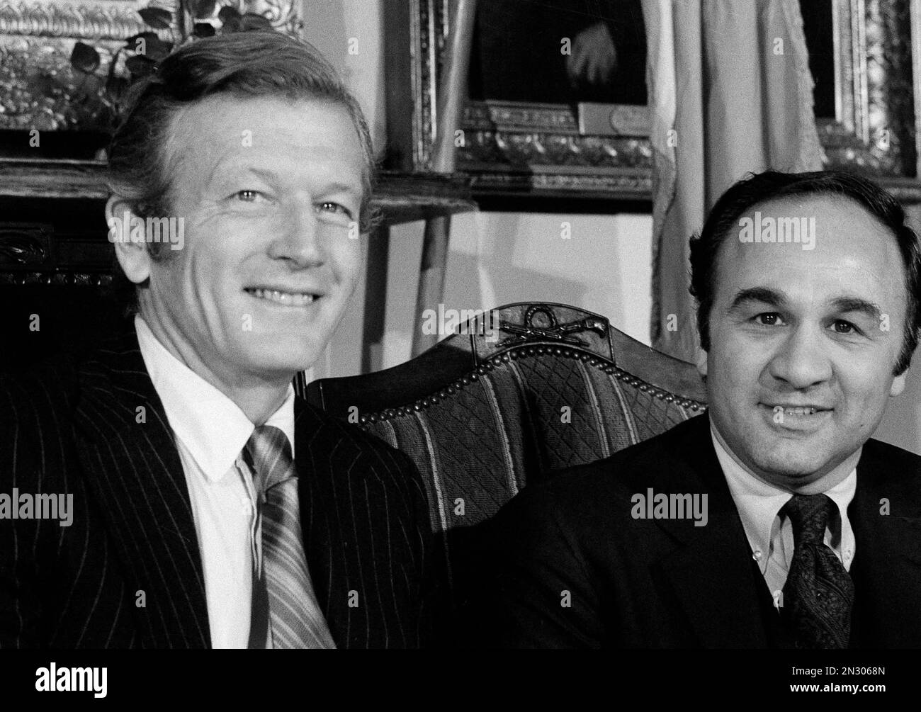 Federal prosecutor Nicholas Scoppetta, right, is pictured with New York ...