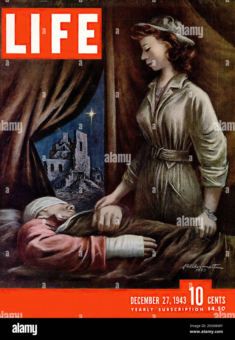 Life Magazine - 1943 mercy - American magazine cover during World War ...