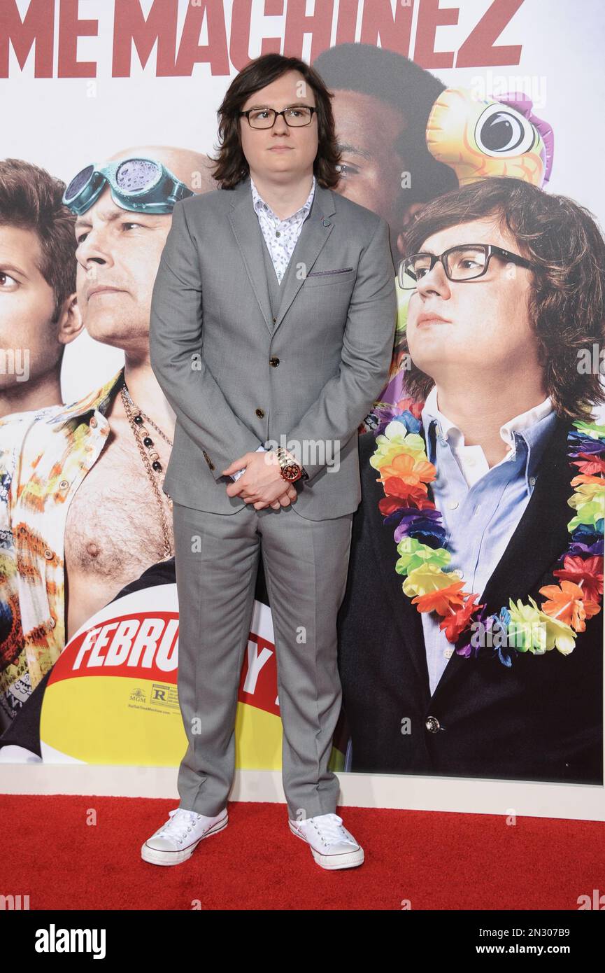 Clark Duke arrives at the LA Premiere Of "Hot Tub Time Machine 2" held ...