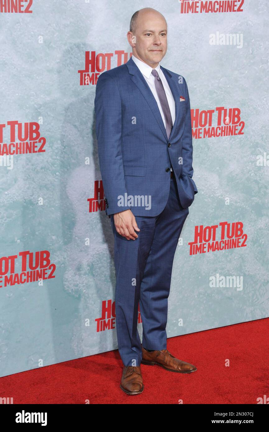 Rob Corddry arrives at the LA Premiere Of "Hot Tub Time Machine 2" held ...