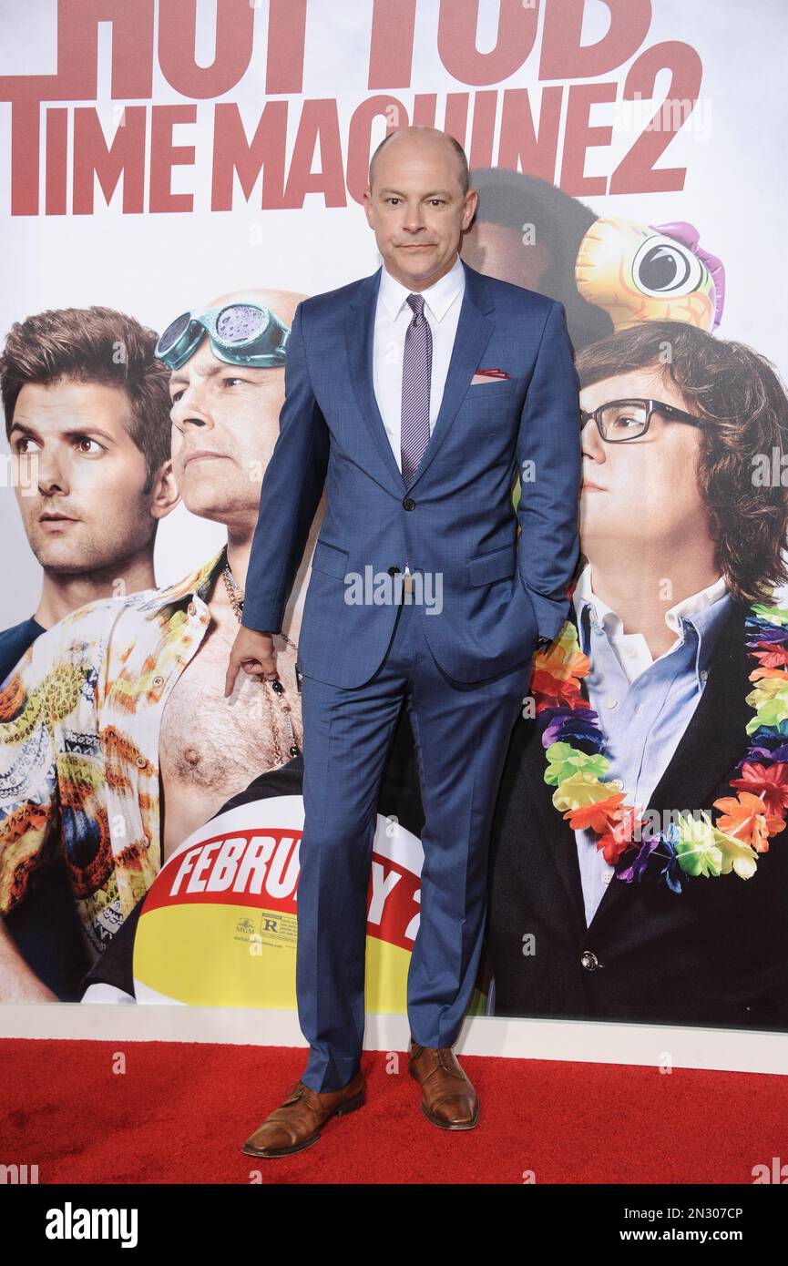 Rob Corddry arrives at the LA Premiere Of "Hot Tub Time Machine 2" held ...