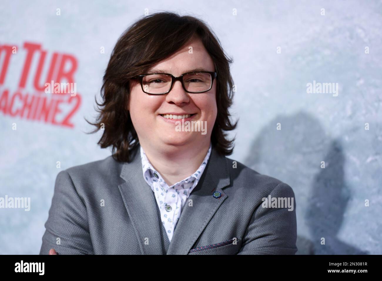 Clark Duke arrives at the LA Premiere Of "Hot Tub Time Machine 2" held ...