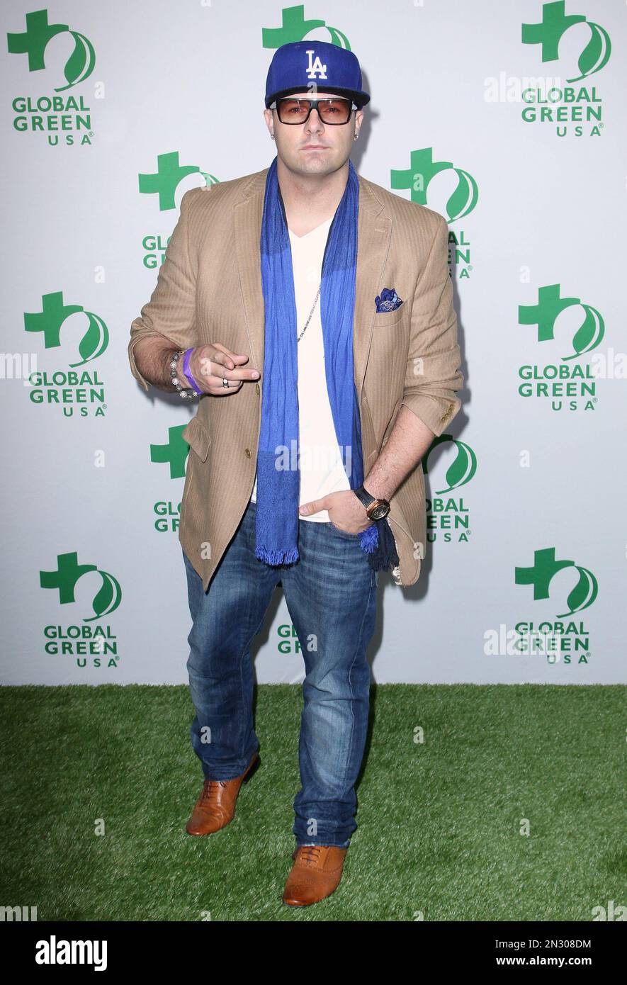 Ricky J arrives at the Global Green USA's 12th Annual Pre-Oscar Party ...
