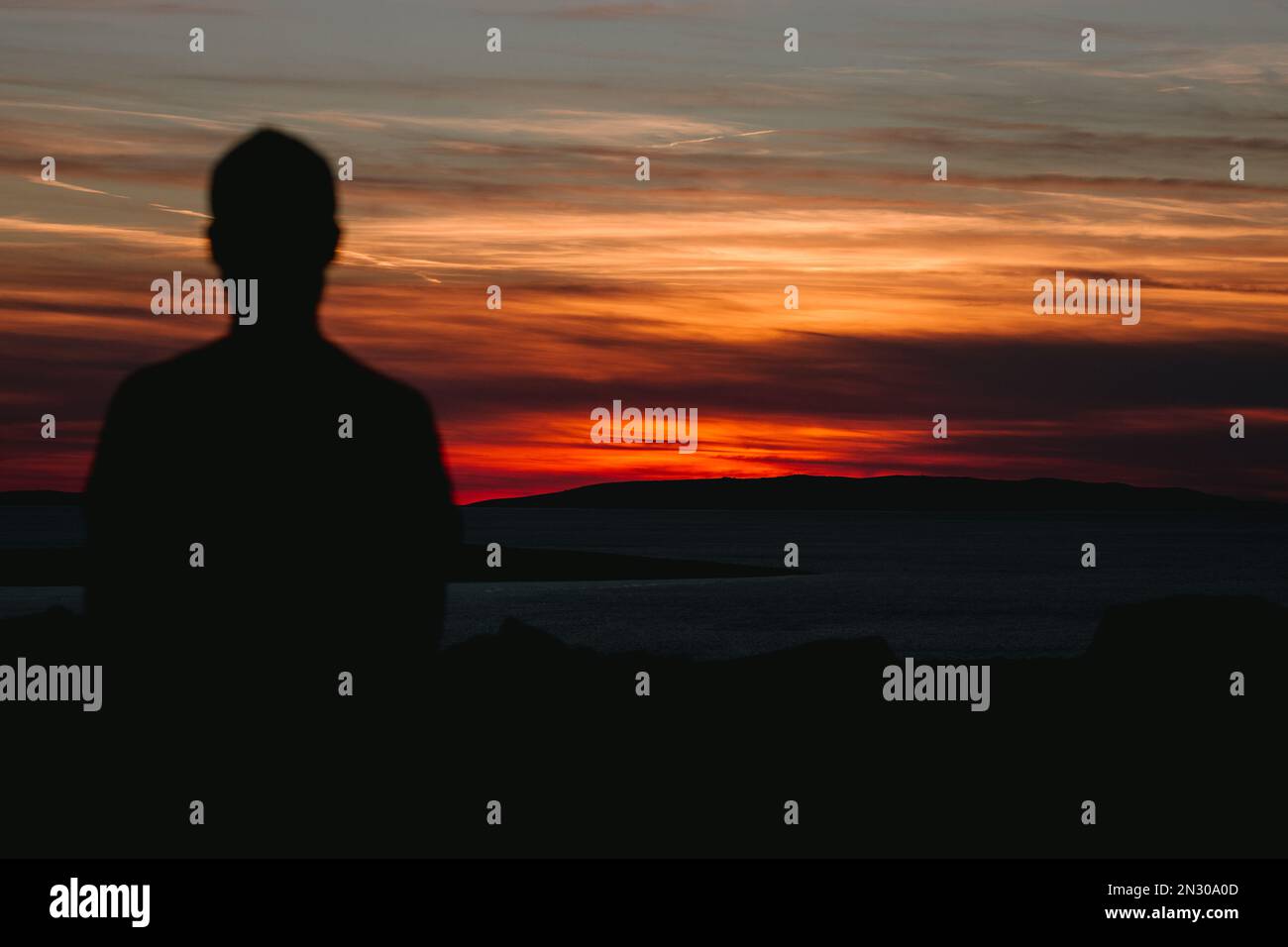 Contemplating sunset hi-res stock photography and images - Alamy