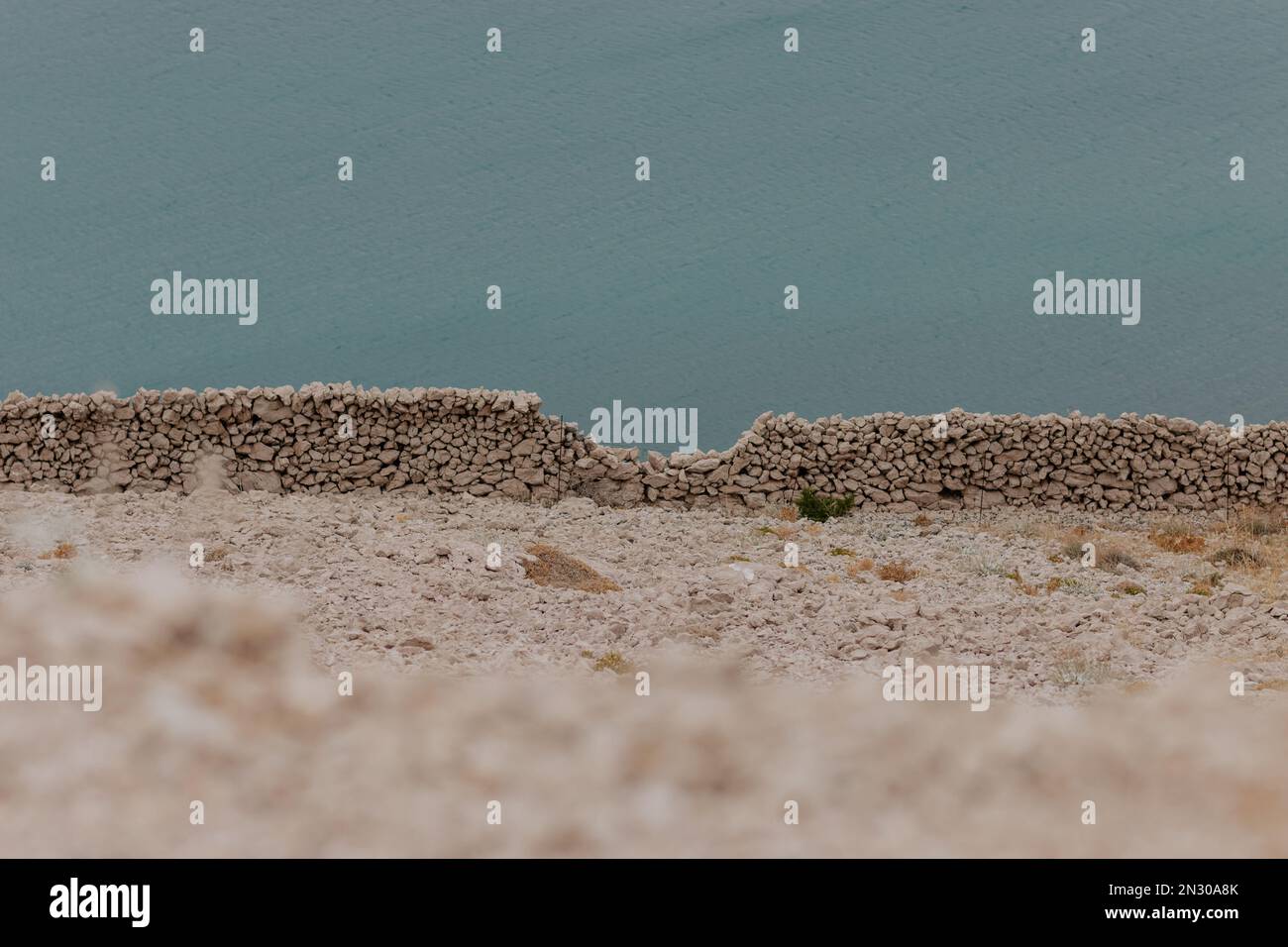 Ancient wall for protection near the sea Stock Photo - Alamy