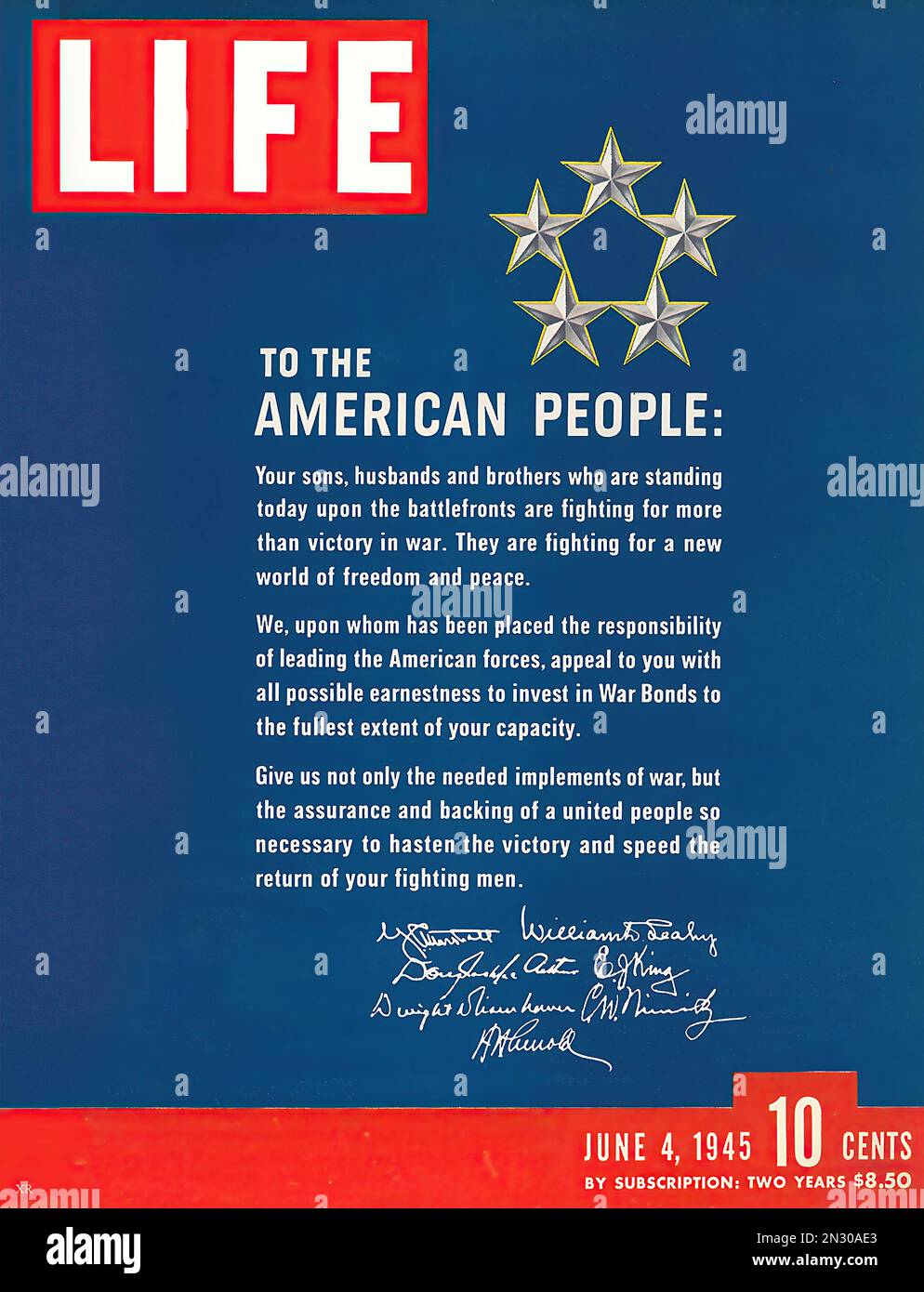 Life Magazine - 1945 To the American People - American magazine cover ...