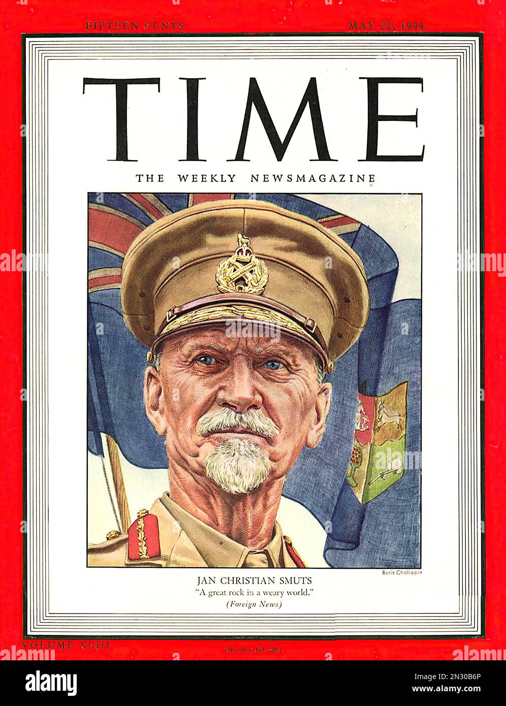 Time Magazine 1944 Jan Christian Smuts - American magazine cover during ...