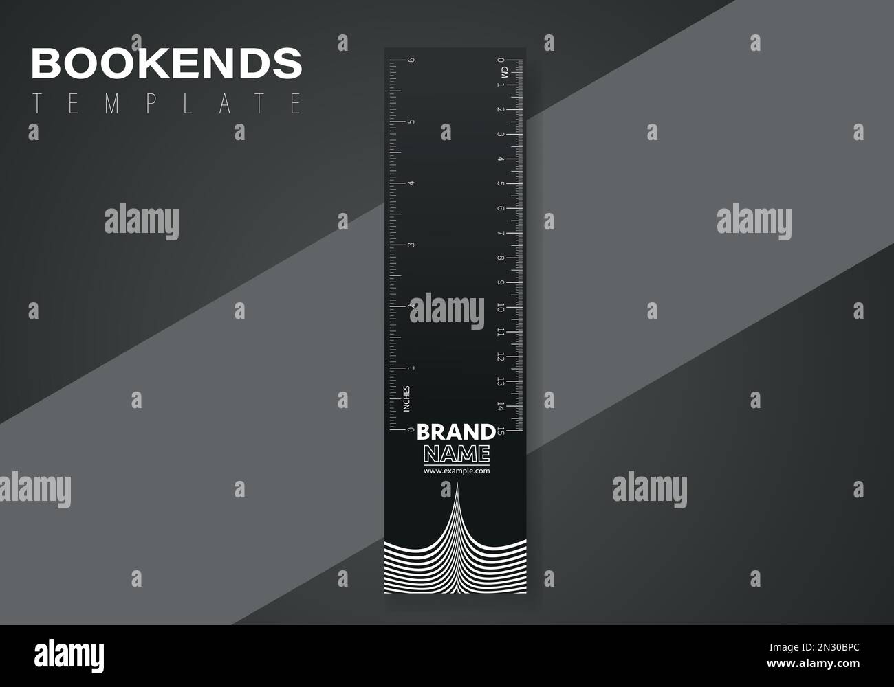 Business modern bookmarks template design. Vector bookmark template ...