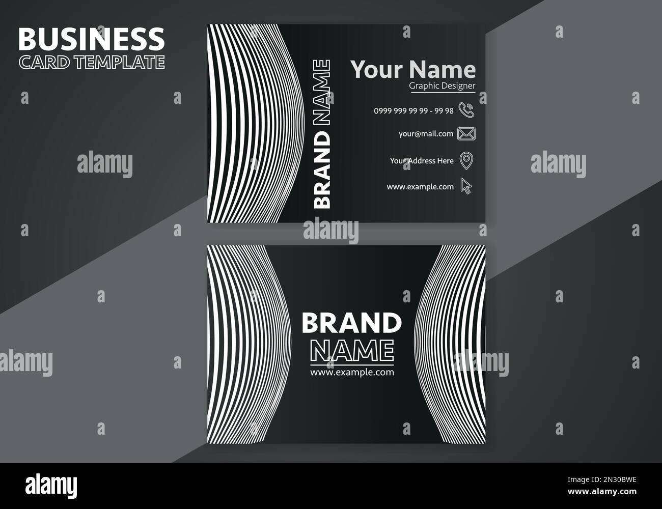 Creative Templates Business Card. Professional and elegant abstract ...