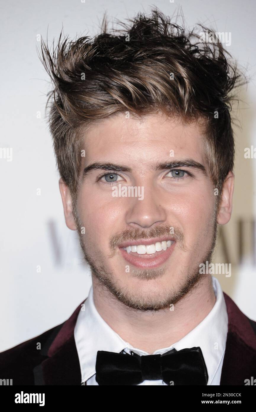Joey Graceffa arrives at Vanity Fair And The Fiat Brand Celebrate ...