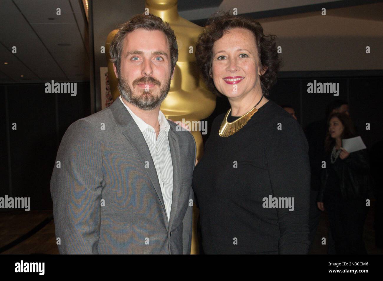 Patrick Osborne, left, and Kristina Reed arrive at the 87th Academy ...