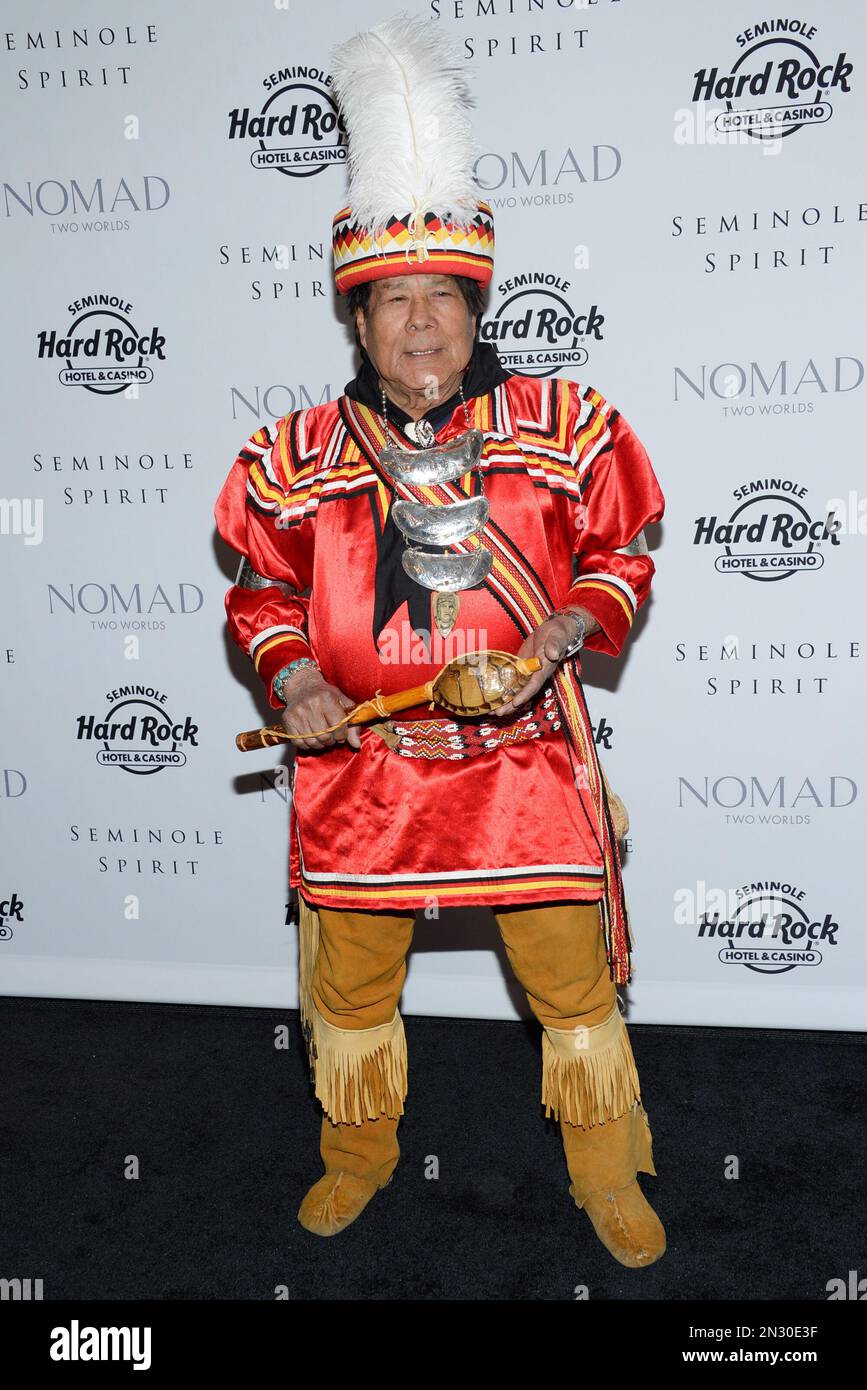 Seminole Tribe Spiritual Leader Bobby Henry attends Russell James ...