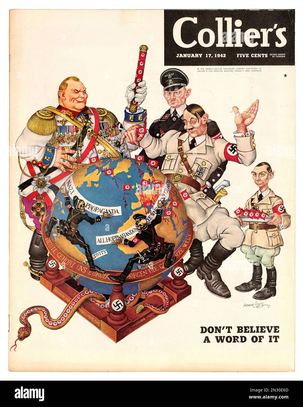 1942. new york. january 17 1942 - Collier's - - American magazine cover ...
