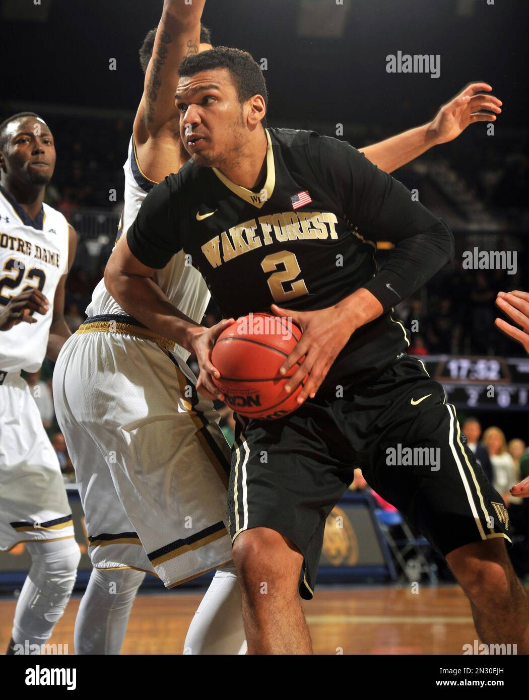 Wake Forest forward Devin Thomas (2) puts up a shot in the second half ...