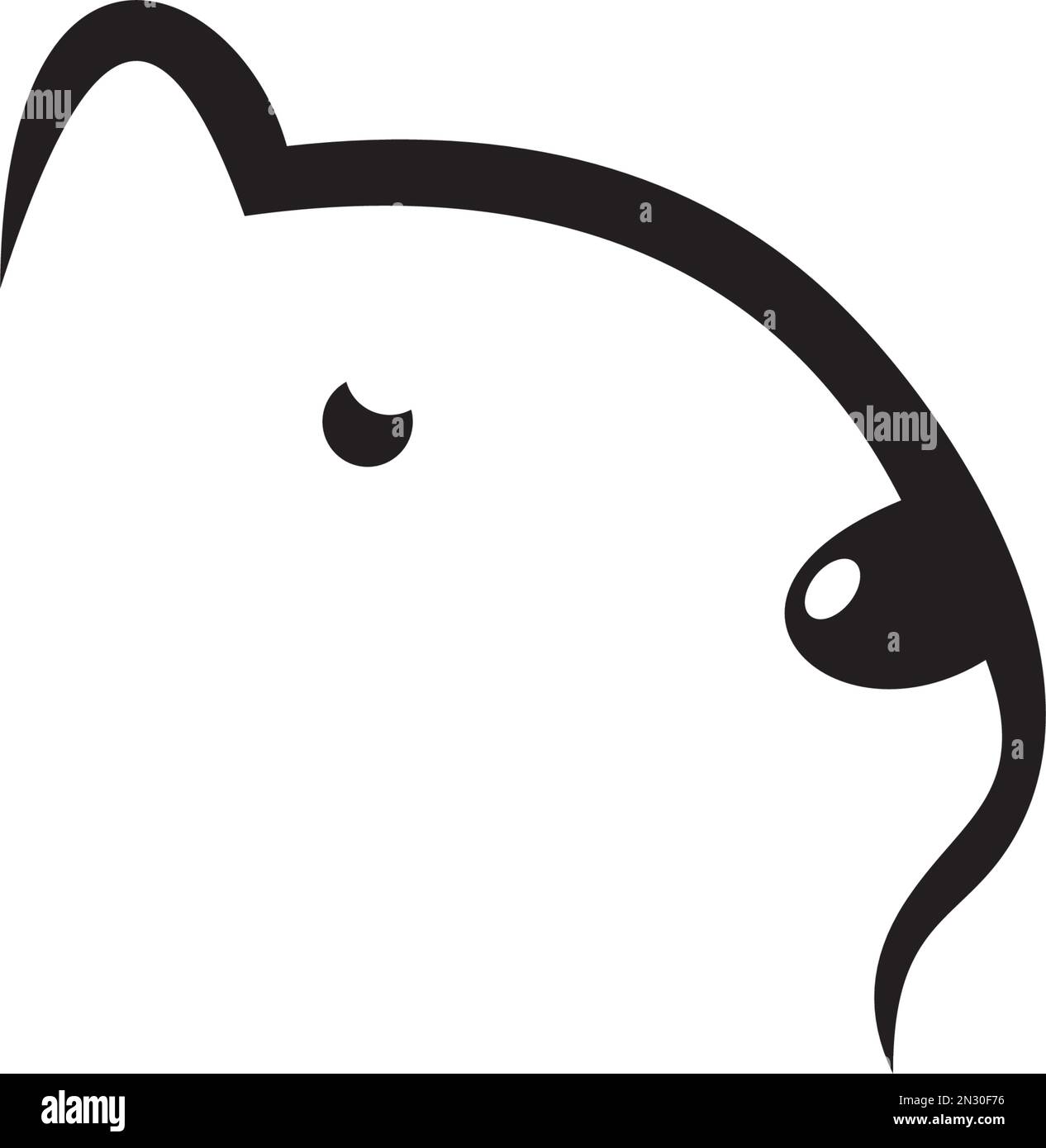 beaver face animal logo icon design Stock Vector Image & Art - Alamy
