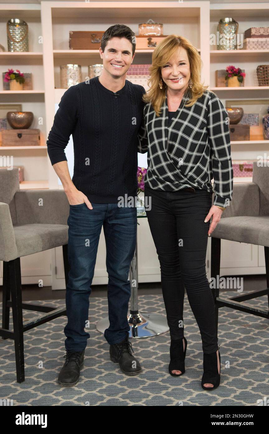 Actor Robbie Amell and host Marilyn Denis pose for a photo during The ...