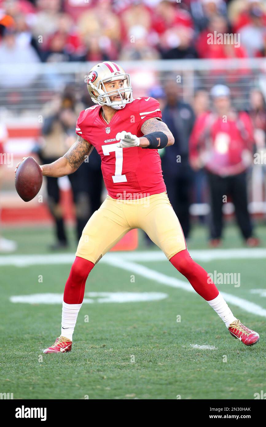 San Francisco 49ers quarterback Colin Kaepernick #7 in action against ...