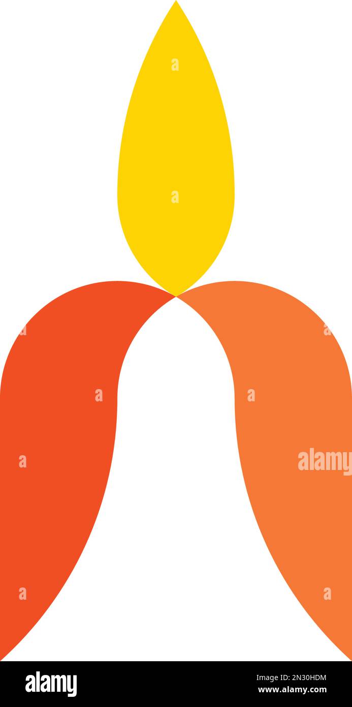 fire candle logo icon design clipart Stock Vector Image & Art - Alamy