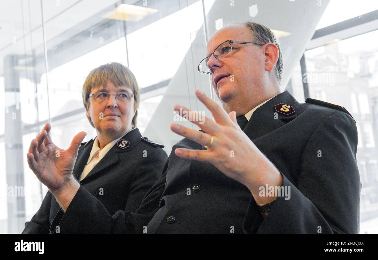 General of the Salvation Army, Andre Cox, and his wife Sylvia, it's ...
