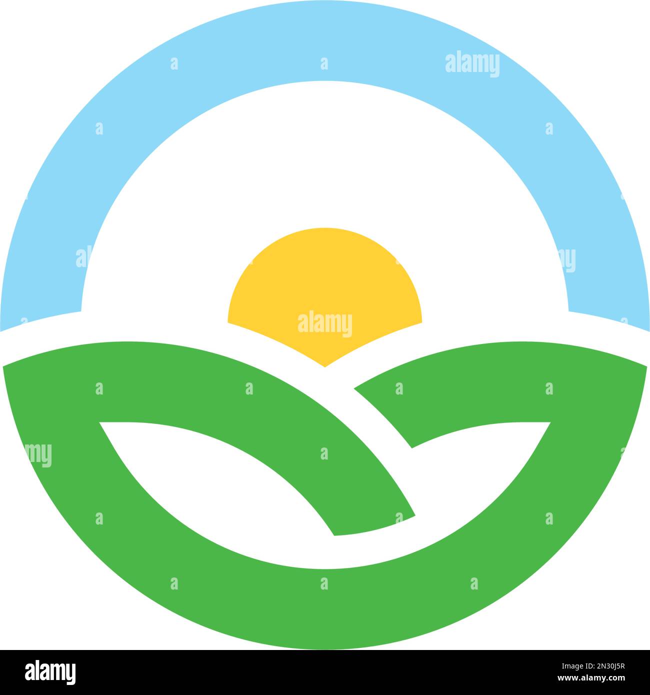 green field landscape logo icon vector design Stock Vector Image & Art ...