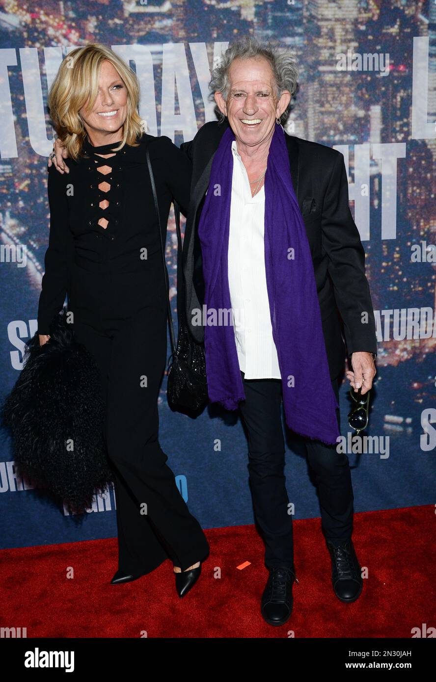 Musician Keith Richards and wife Patti Hansen attend the SNL 40th ...