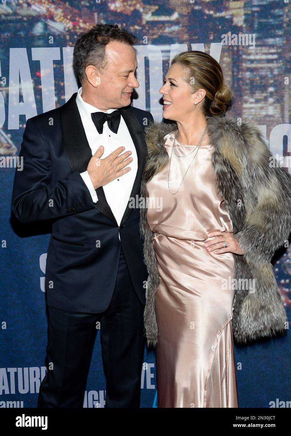 Tom Hanks and Rita Wilson attend the SNL 40th Anniversary Special at ...