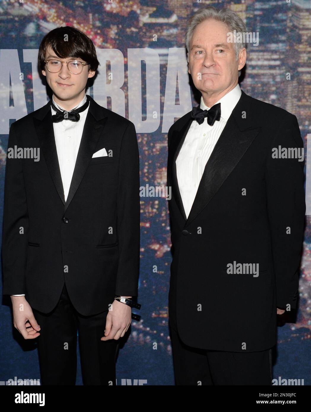 Kevin Kline and son Owen attend the SNL 40th Anniversary Special at ...