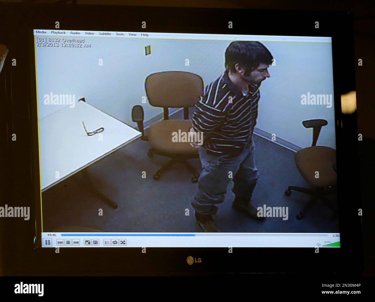 Prosecutors play the tape of the police interview with former Marine ...