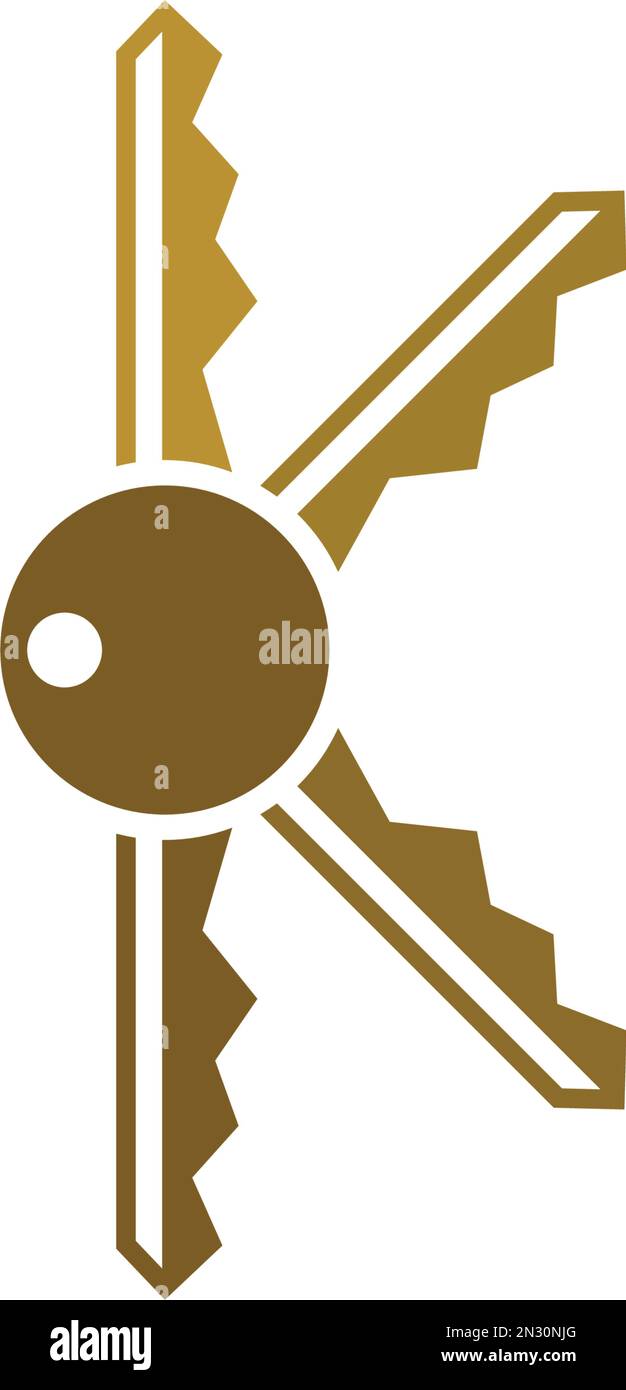 letter k keys logo vector design Stock Vector Image & Art - Alamy