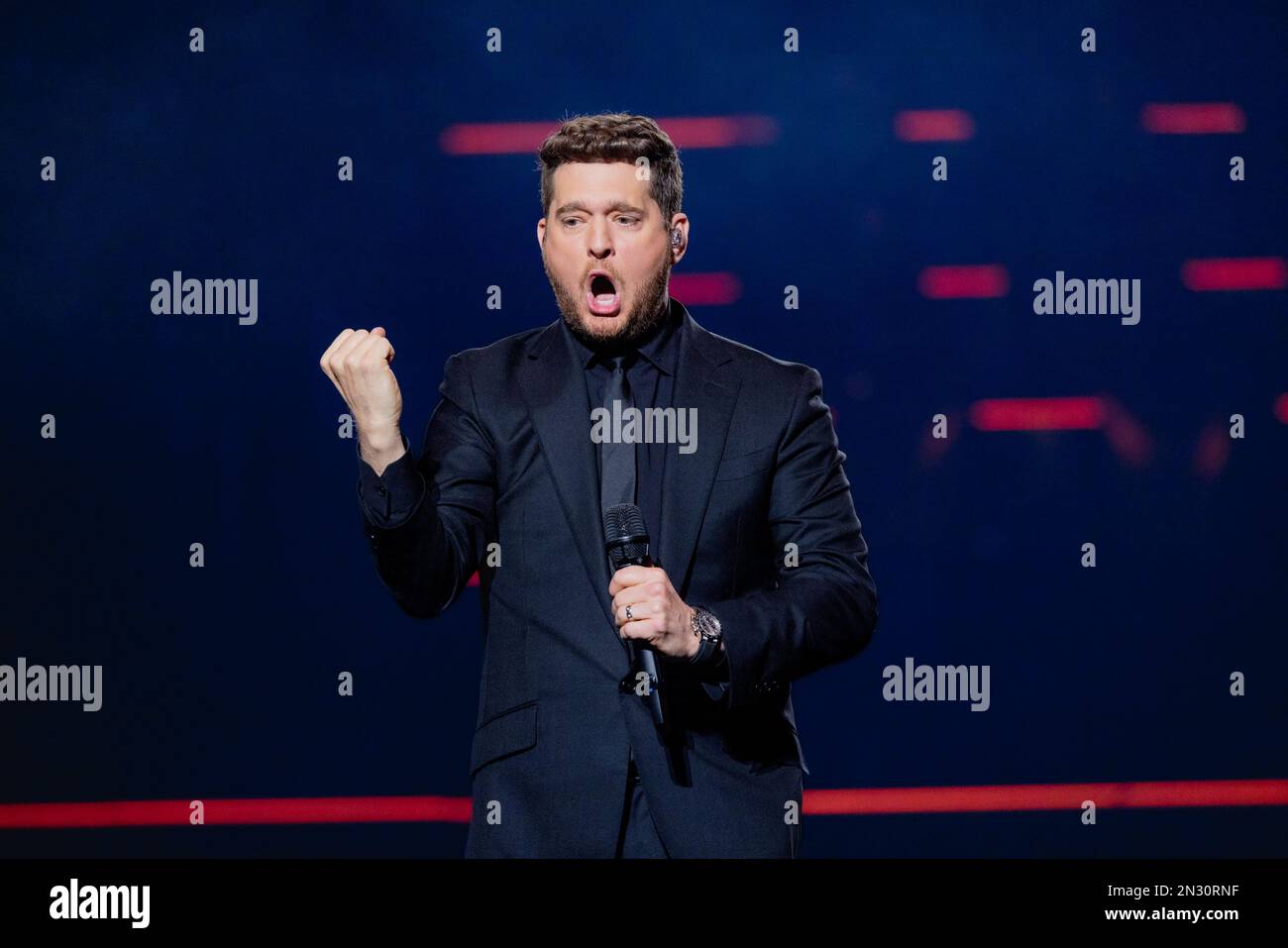 Michael Buble live concert at Mediolanum Forum in Assago Milan Italy ...