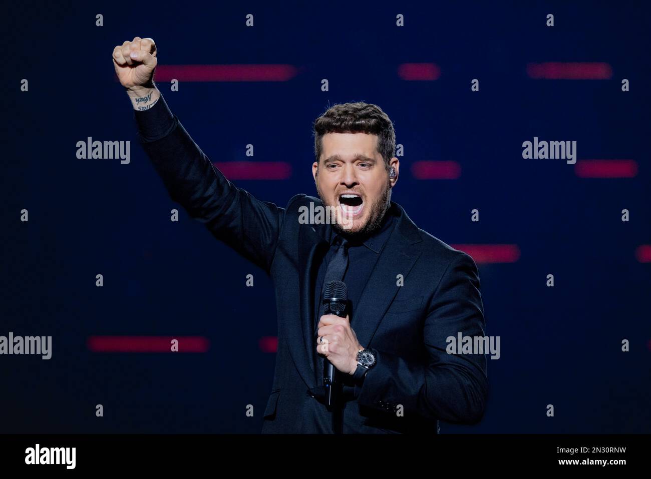 Michael Buble live concert at Mediolanum Forum in Assago Milan Italy ...