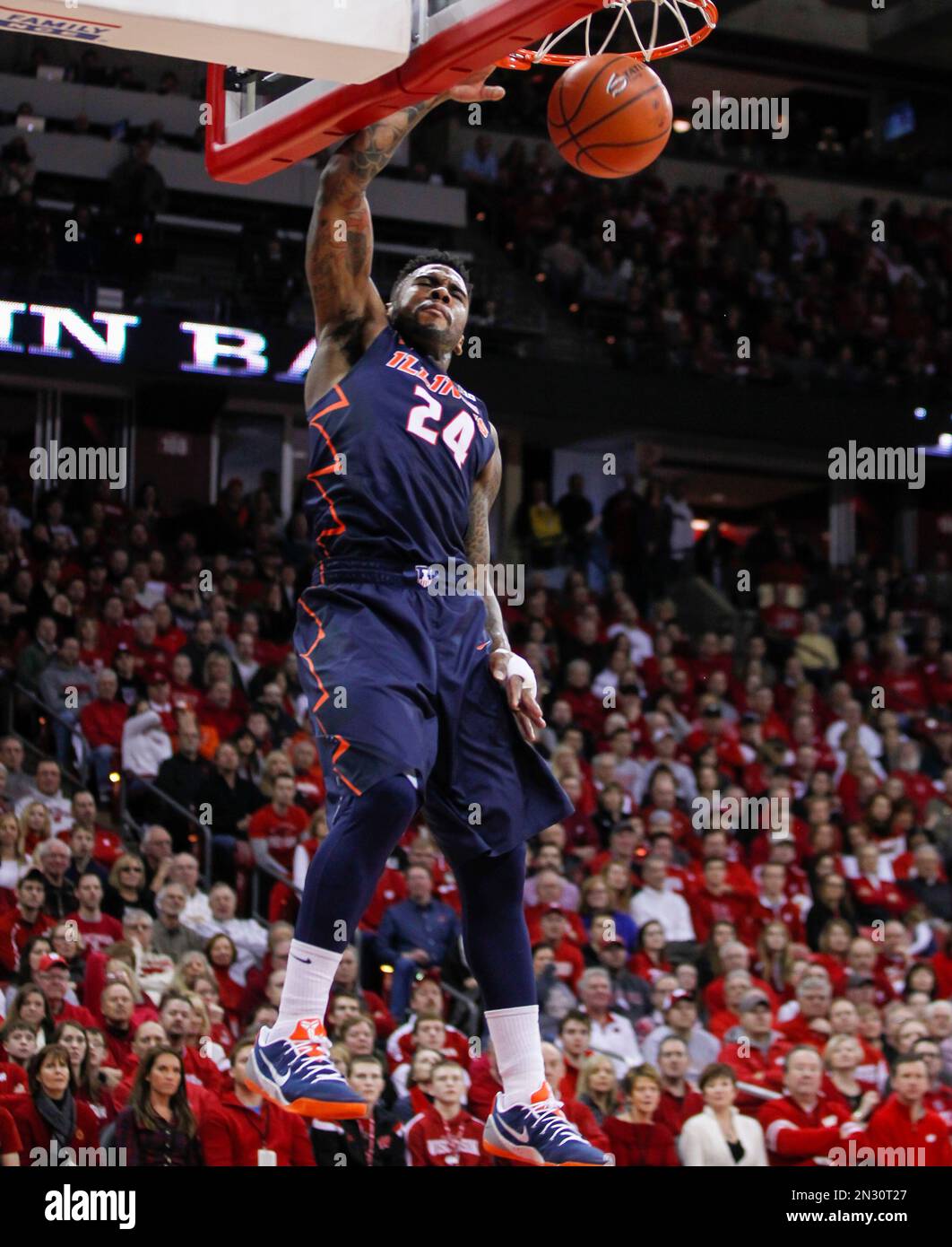Illinois guard Rayvonte Rice during the first half of an NCAA college ...