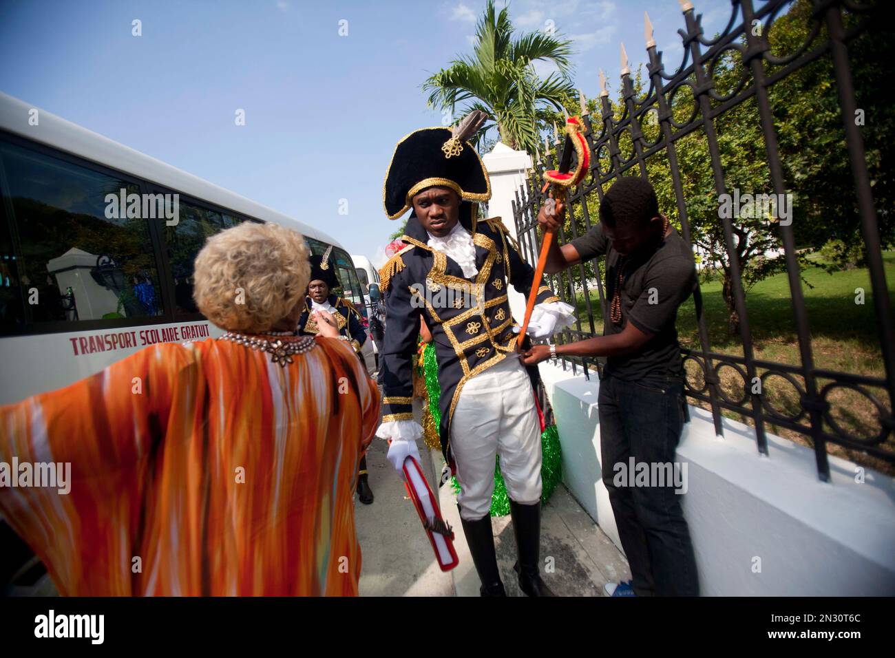 A Carnival king dressed as Haitian national hero Jean-Jacques ...