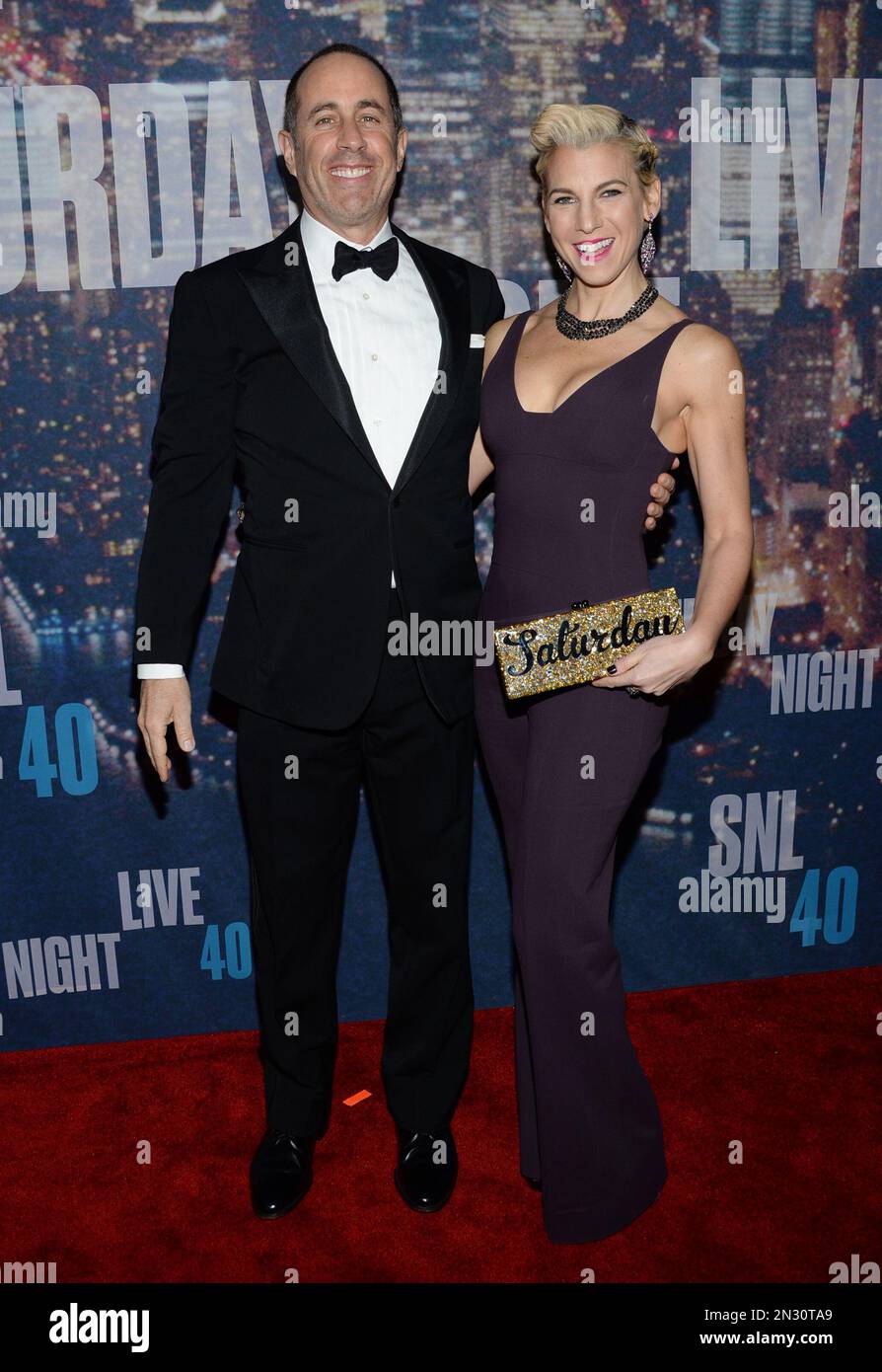 Jerry Seinfeld, left, and Jessica Seinfeld arrive at the Saturday Night ...