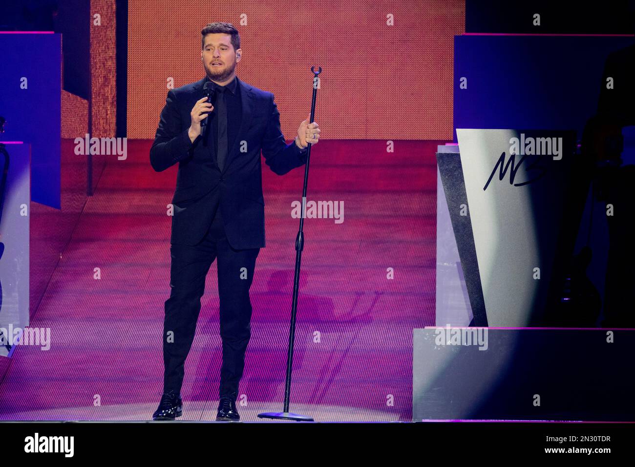 Michael Buble live concert at Mediolanum Forum in Assago Milan Italy ...