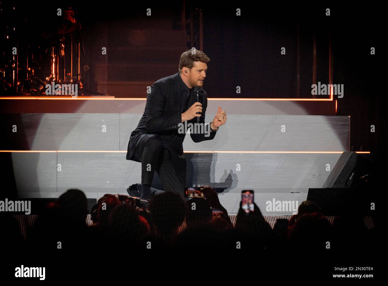 Michael Buble live concert at Mediolanum Forum in Assago Milan Italy ...