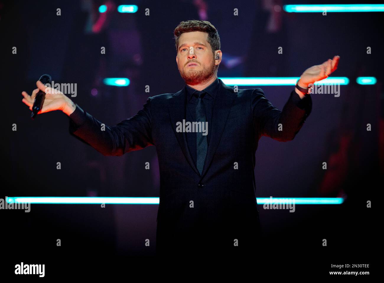 Michael Buble live concert at Mediolanum Forum in Assago Milan Italy ...