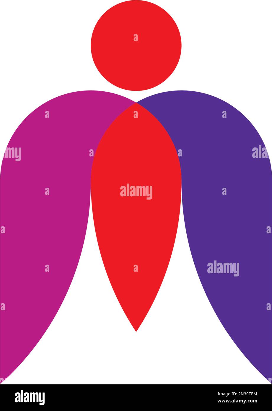 man angel letter m logo design Stock Vector Image & Art - Alamy