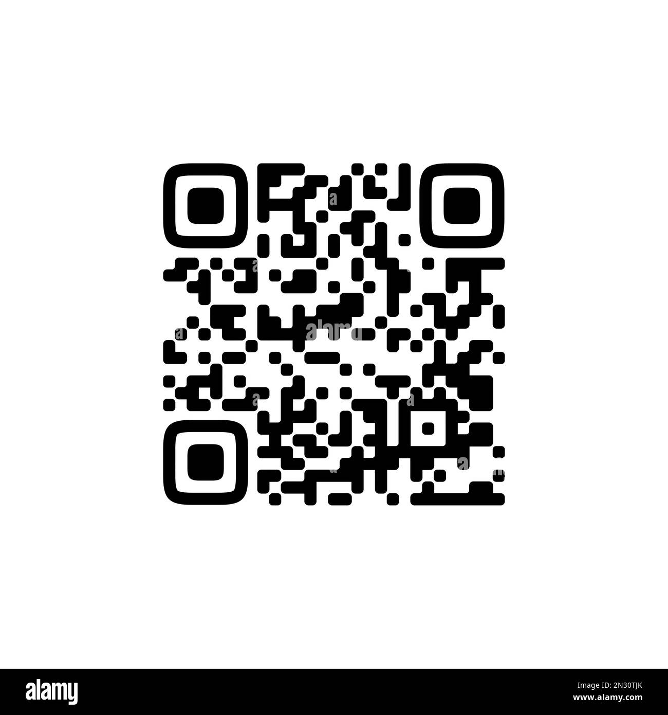 Vector Qr Code Sample For Smartphone Scanning Isolated On White Background Stock Vector Image