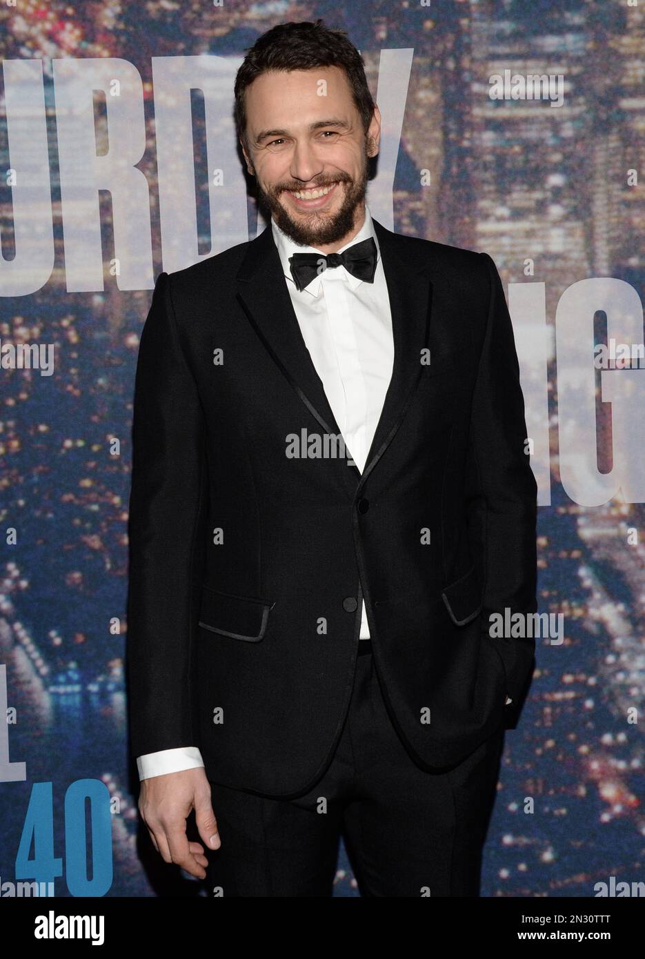 James Franco arrives at the Saturday Night Live 40th Anniversary ...