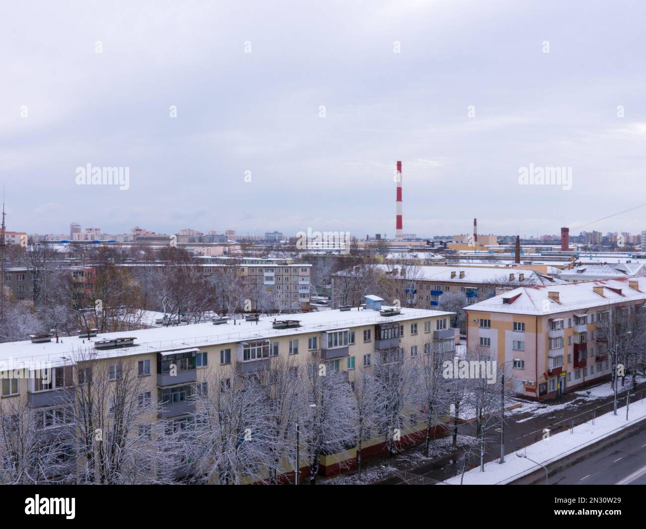 The city outdoor Factory chimneys Stock Photo - Alamy