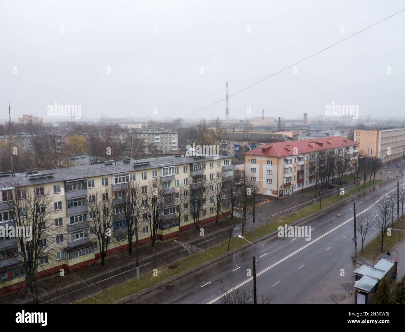 The city outdoor Factory chimneys Stock Photo - Alamy