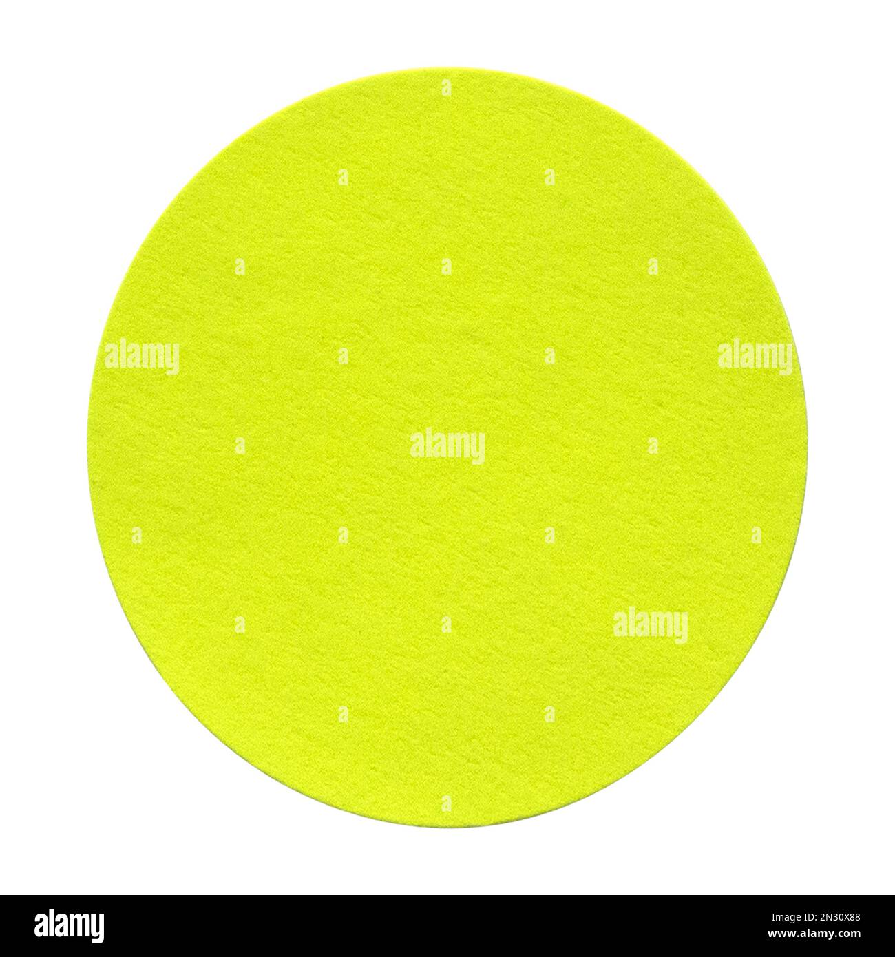 Green circle paper sticker label isolated on white background Stock ...