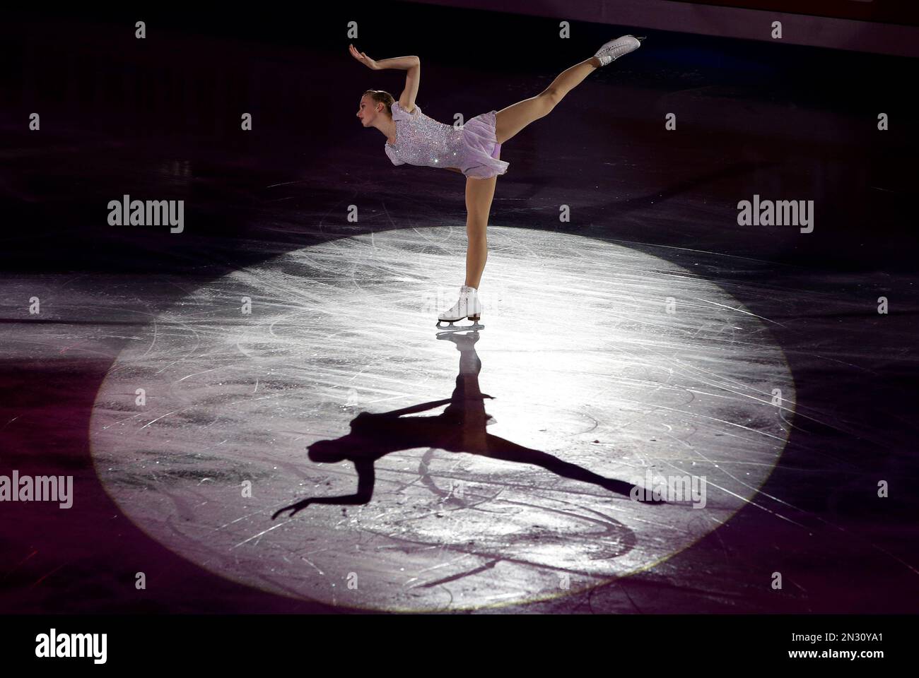 Polina Edmunds of the United States performs during the gala exhibition ...
