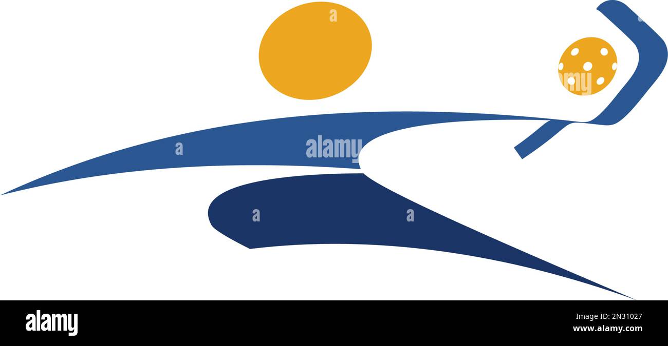 pickleball man player logo icon design Stock Vector Image & Art - Alamy