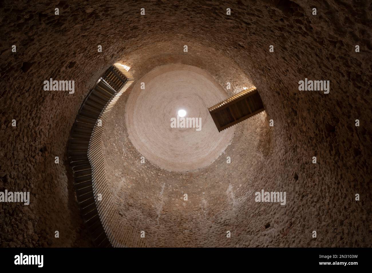 Interior of a Snow Well in Sierra Espuna, Region of Murcia, Spain. View ...