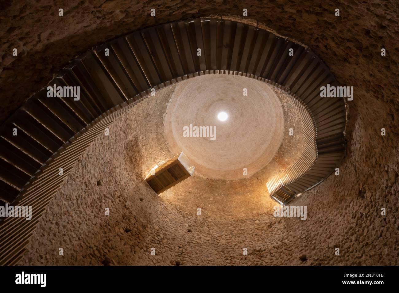 Interior of a Snow Well in Sierra Espuna, Region of Murcia, Spain. View ...