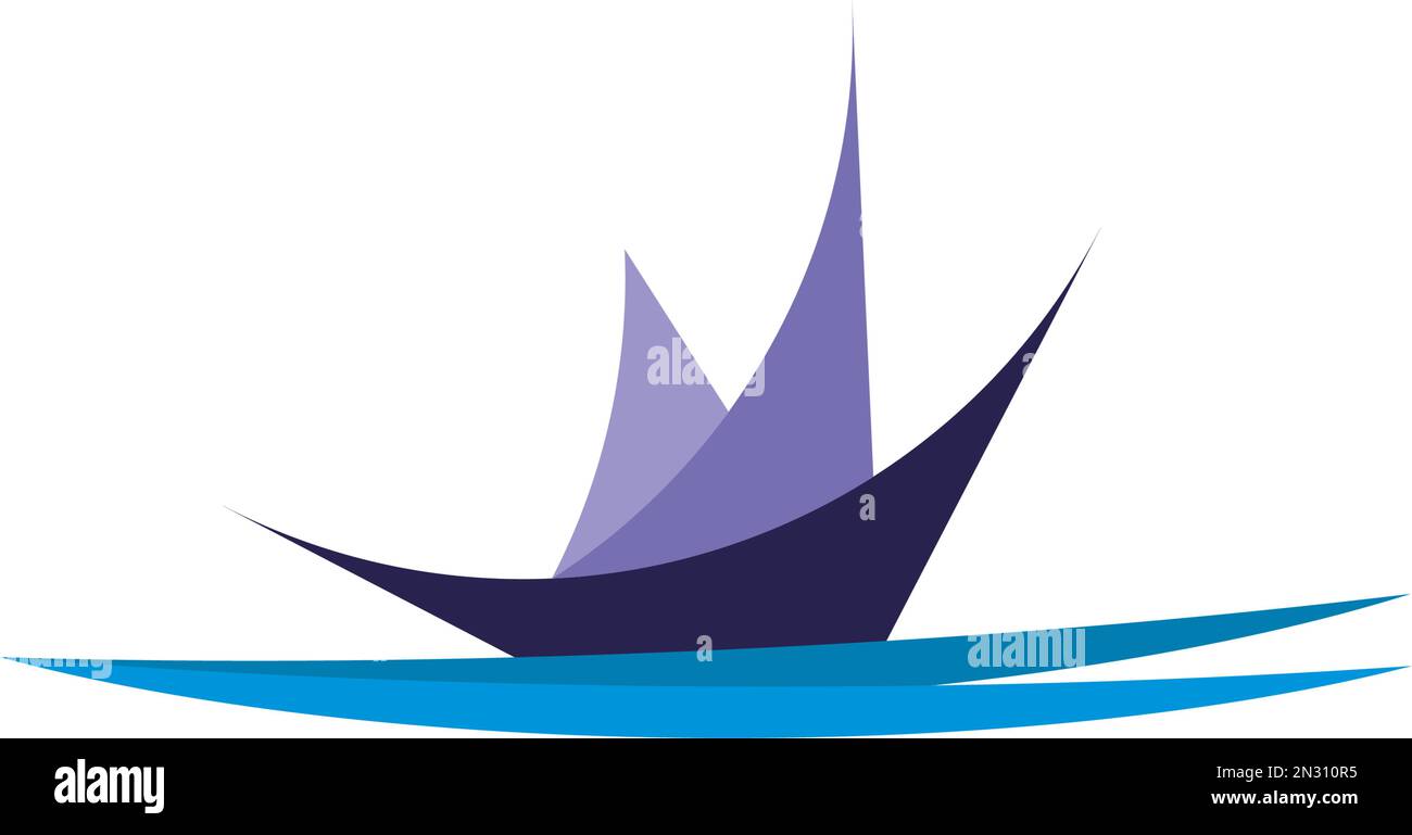 sail boat logo icon vector design Stock Vector Image & Art - Alamy