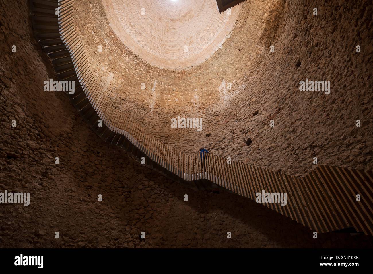 Interior of a Snow Well in Sierra Espuna, Region of Murcia, Spain. View ...
